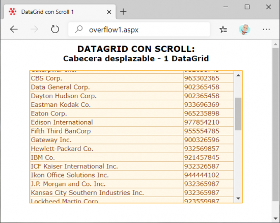 DataGrid scroll vertical y OverFlow en ASP .NET – perez987